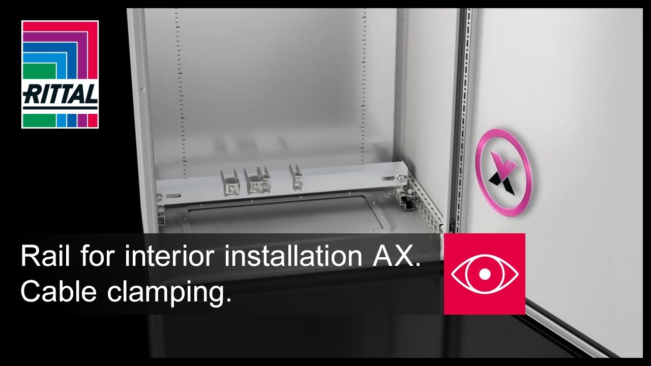 Rail for interior installation AX. Cable clamping. - YouTube