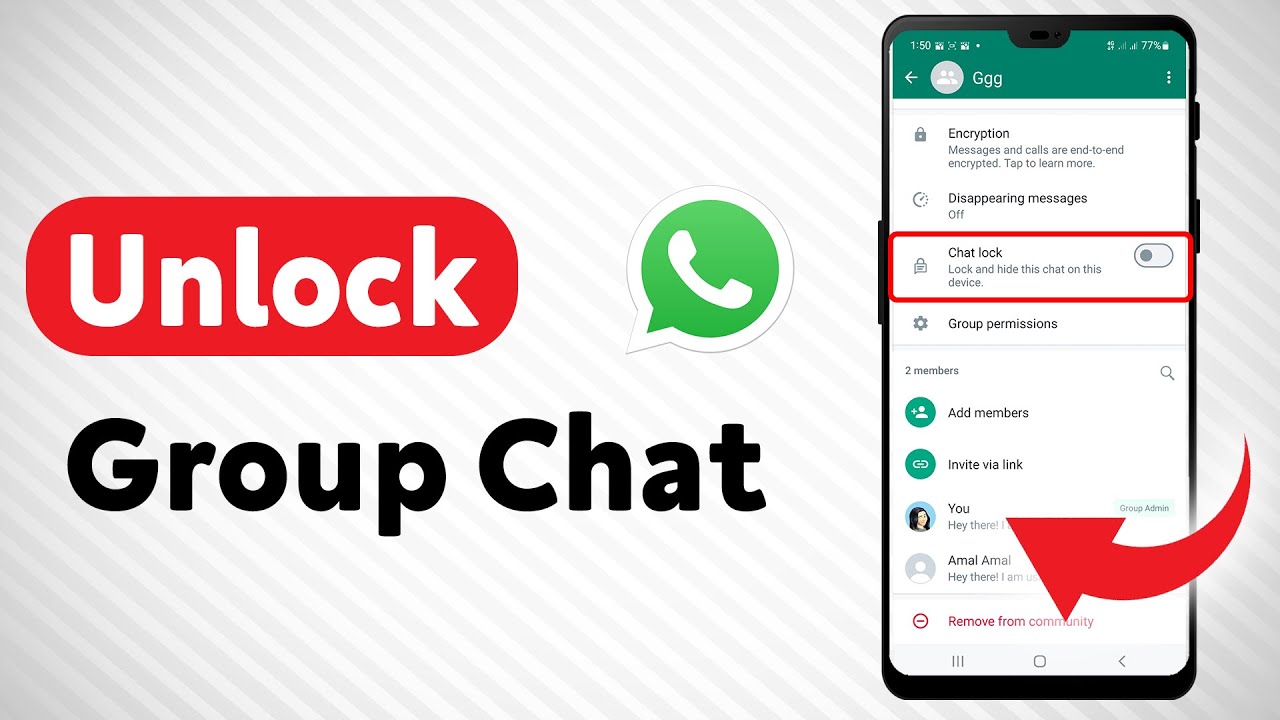 How To Unlock A Group Chat On WhatsApp - Full Guide - YouTube