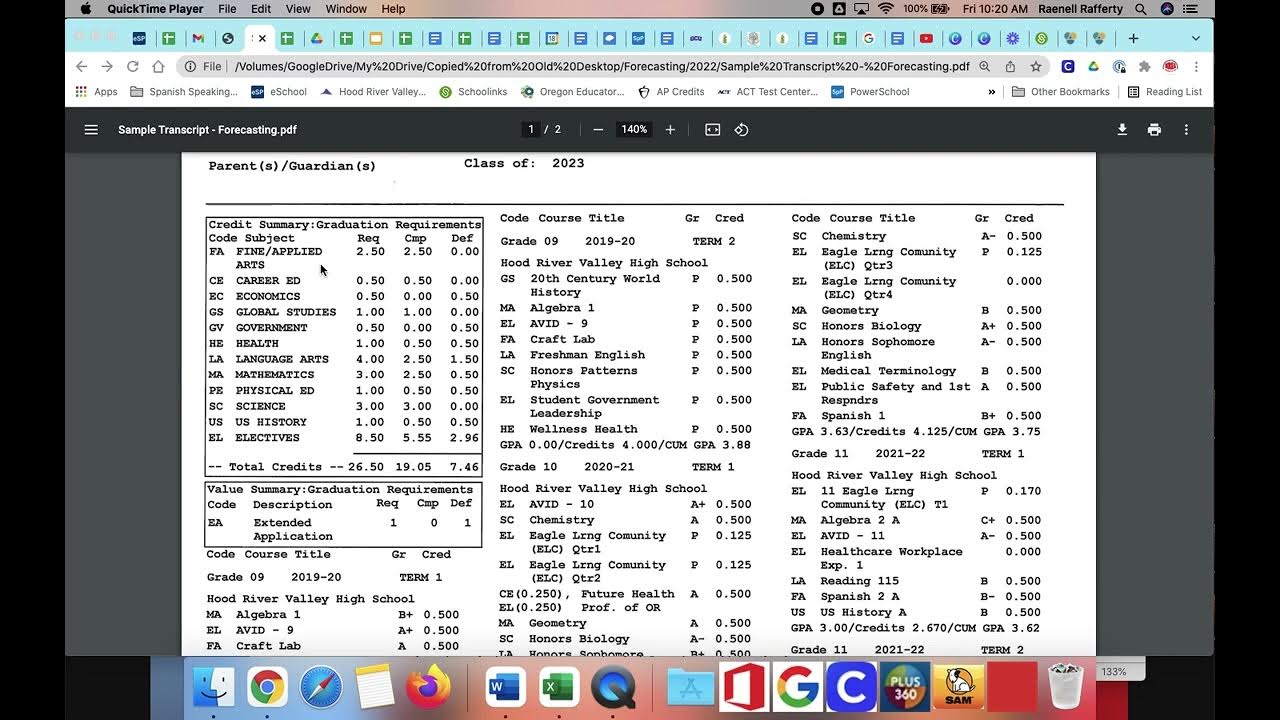 How to Read a Transcript- Shorter Version - YouTube