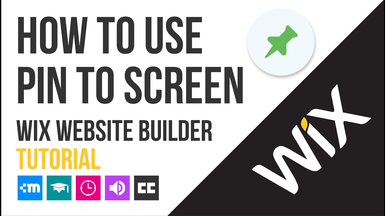 How To Use Pin To Screen WIX Website Builder YouTube How To Use Pin To Screen WIX Website Builder YouTube