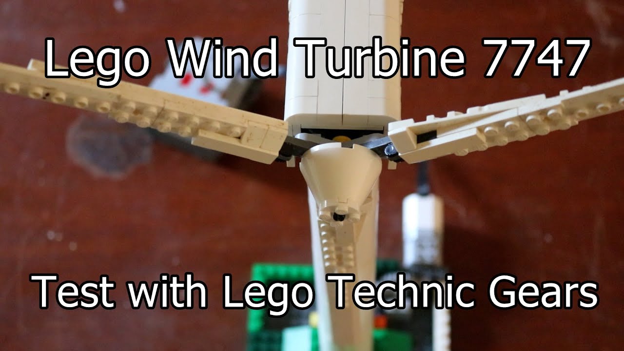 Testing My Lego Wind Turbine from set 7747 with Lego Gears - YouTube