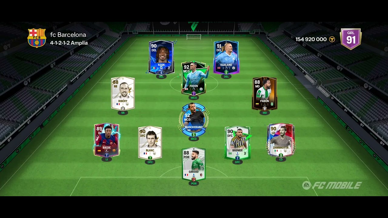 mi plantilla de fc mobile - YouTube