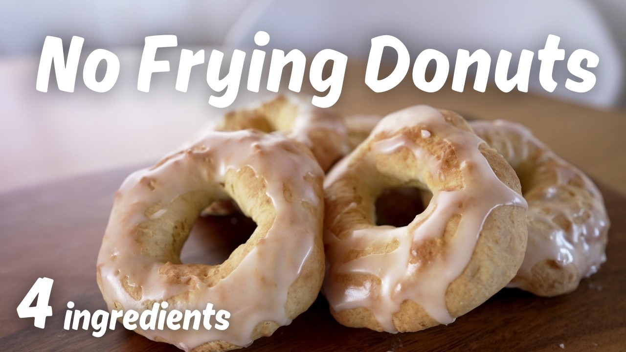 Simple & Healthy Oven-Baked Donuts | No Butter, No Baking Powder, No ...
