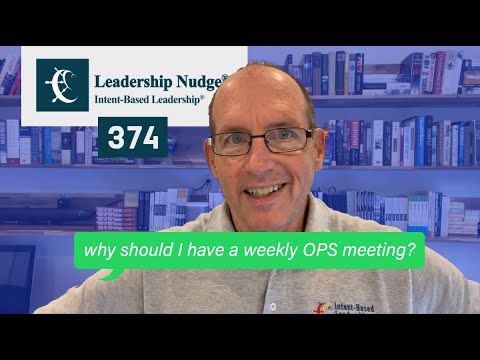 Why should I have a weekly OPS meeting? | David Marquet explains OPS ...