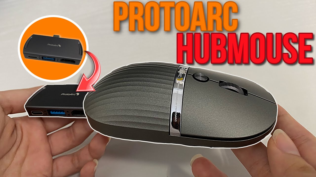 ProtoArc HubMouse Wireless with 3 in 1 Hub Review - YouTube