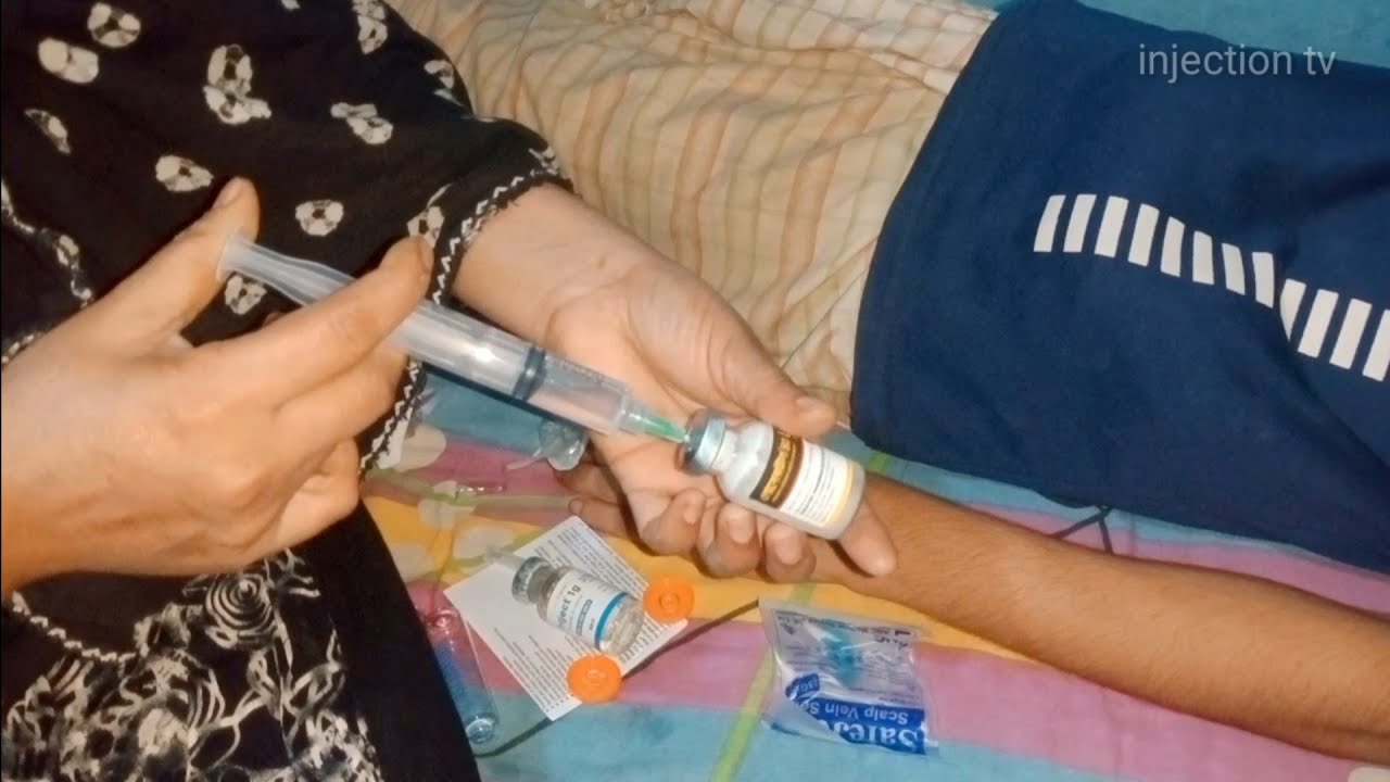 iv intravenous Omeprazole 40 mg. & Ceftriaxone 1g Injection Push. 23 Ep ...