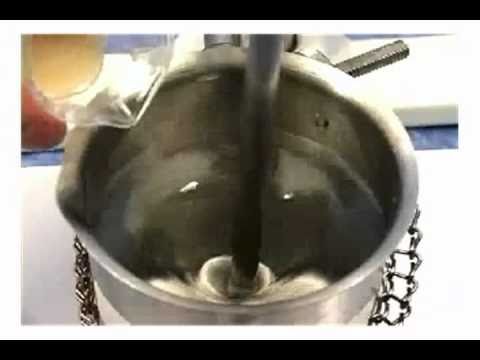 Blending gum with oil - YouTube