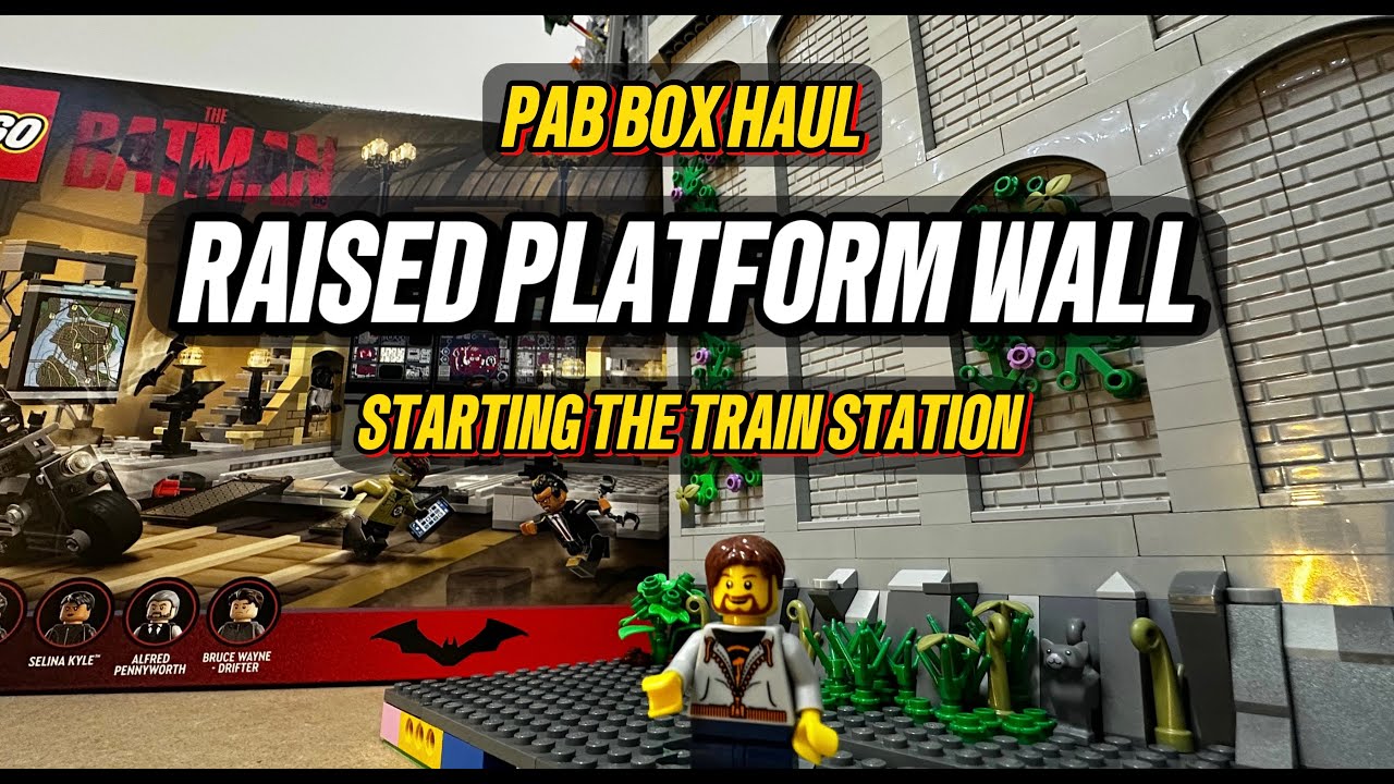 LEGO RAISED PLATFORM WALL & LEGO CITY TRAIN STATION PREP ! - YouTube