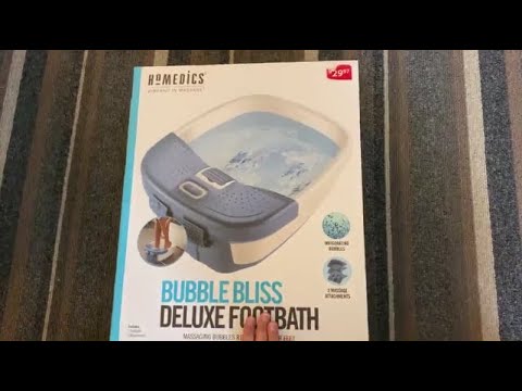 Homedics - Bubble Bliss Deluxe Footbath / Foot spa Unboxing - YouTube