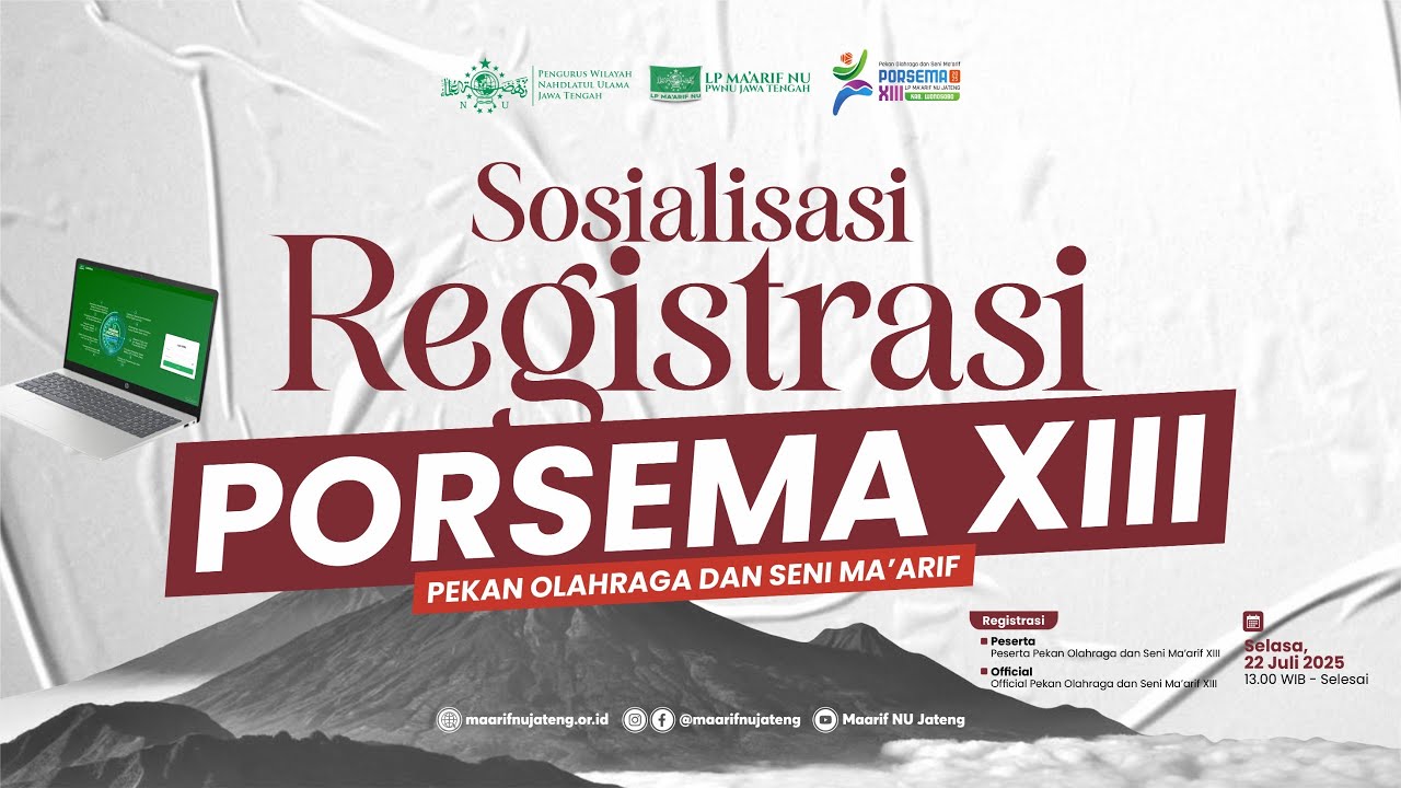 Sosialisasi Pendaftaran Porsema XIII - YouTube