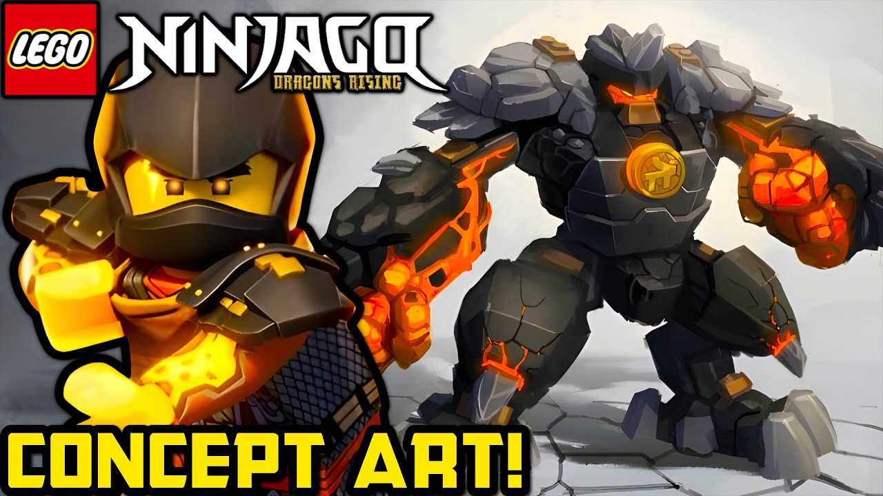 New Earth Golem Concept Art Revealed! ⛰️ Ninjago Dragons Rising News ...