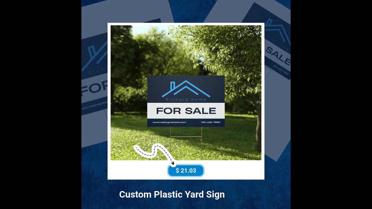 Custom Plastic Yard Sign - YouTube