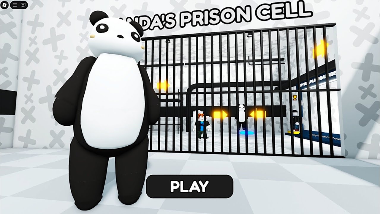 PANDA'S PRISON RUN Obby New Update Roblox - All Bosses Battle FULL GAME ...