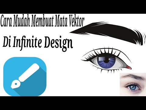 Tutorial Membuat Mata Vektor Mudah Di infinite Design (Android) - YouTube