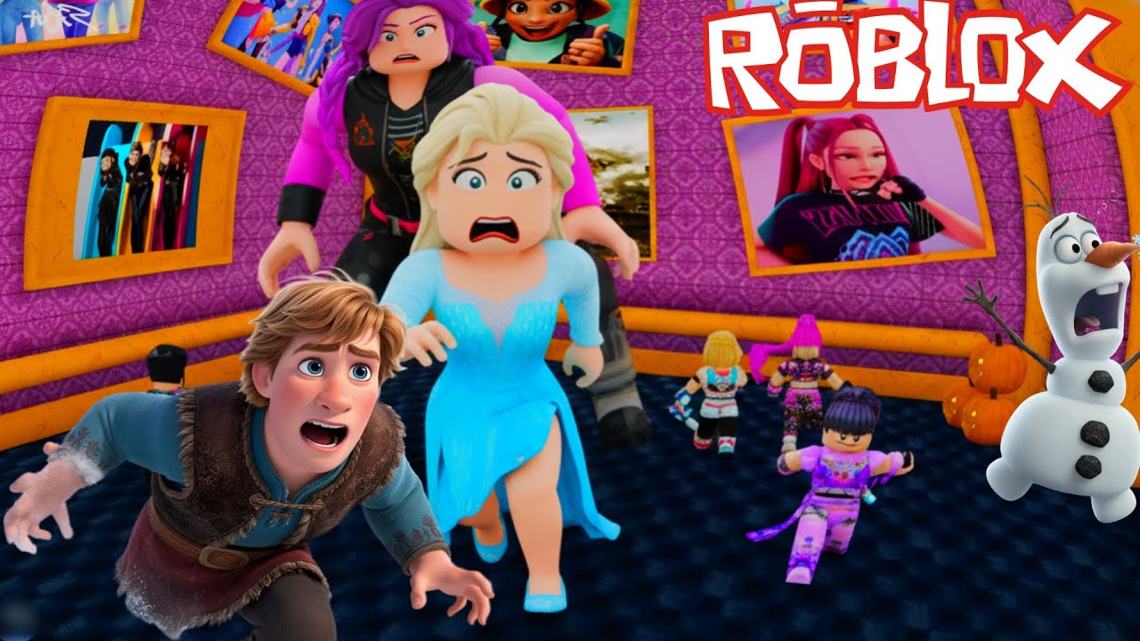 Frozen Elsa Play KPop Demon Hunters Elevator in Roblox - YouTube