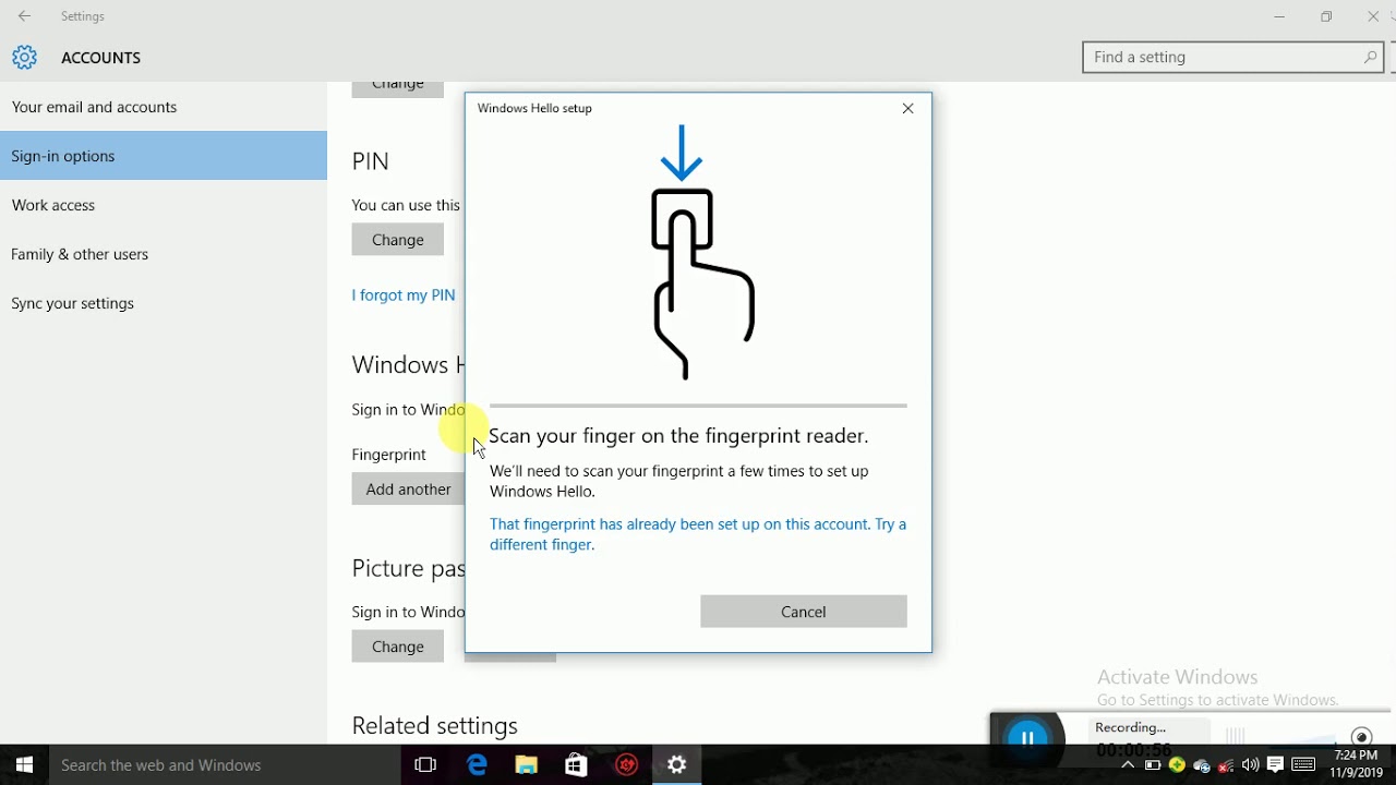 how to set fingerprint lock in hp laptop windows 10 | laptop mai ...