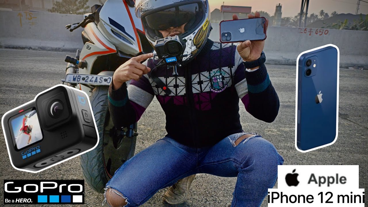 GoPro vs iPhone Comparision || Which is Best for Motovlog - YouTube