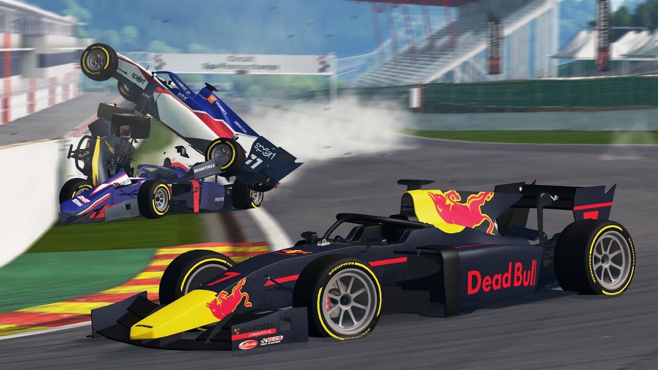 Realistic Formula car crashes#3 (F2 car mod) BeamNG.drive - YouTube
