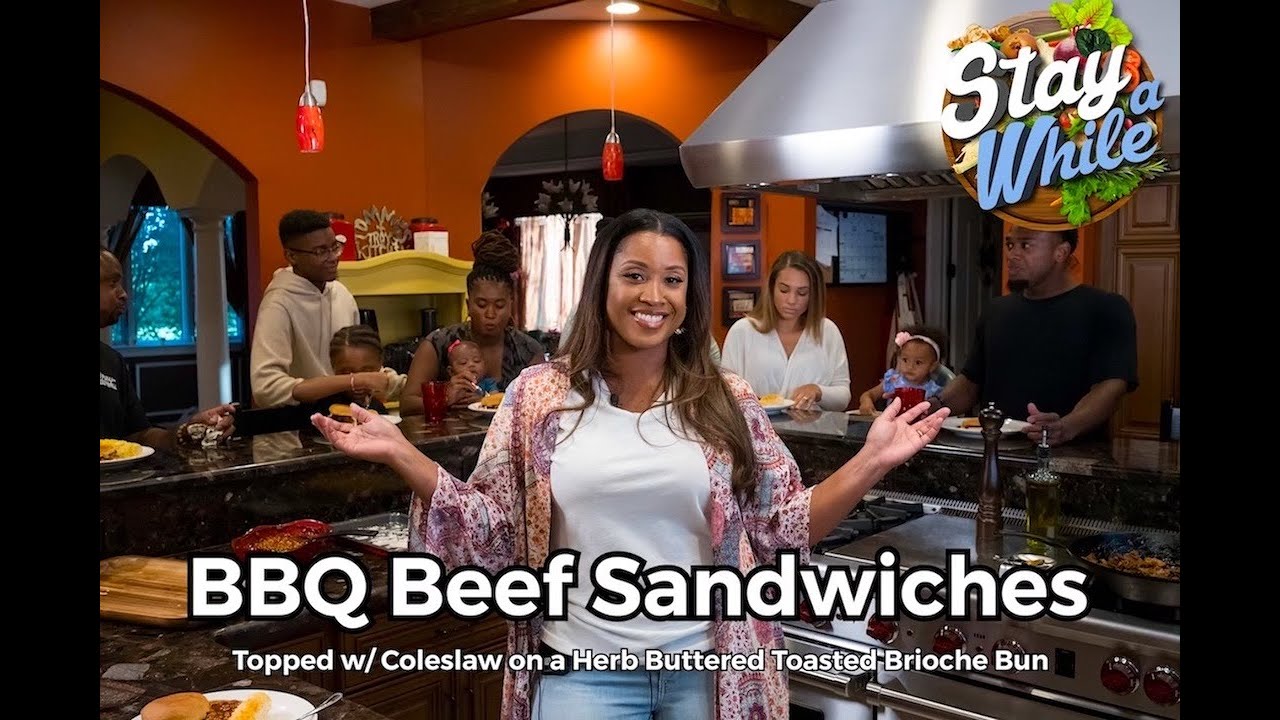 Chef Tommi V & Troy Vincent make BBQ Sandwiches for Sunday dinner ...