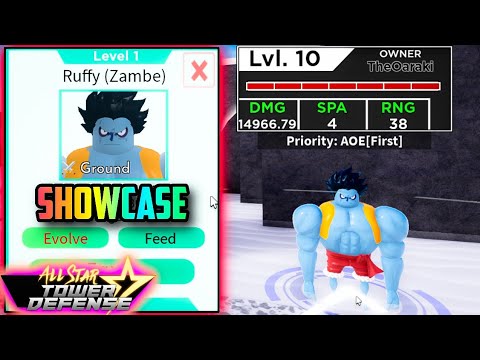 NEW SECRET NIGHTMARE LUFFY SHOWCASE IN ALL STAR TOWER DEFENSE ...