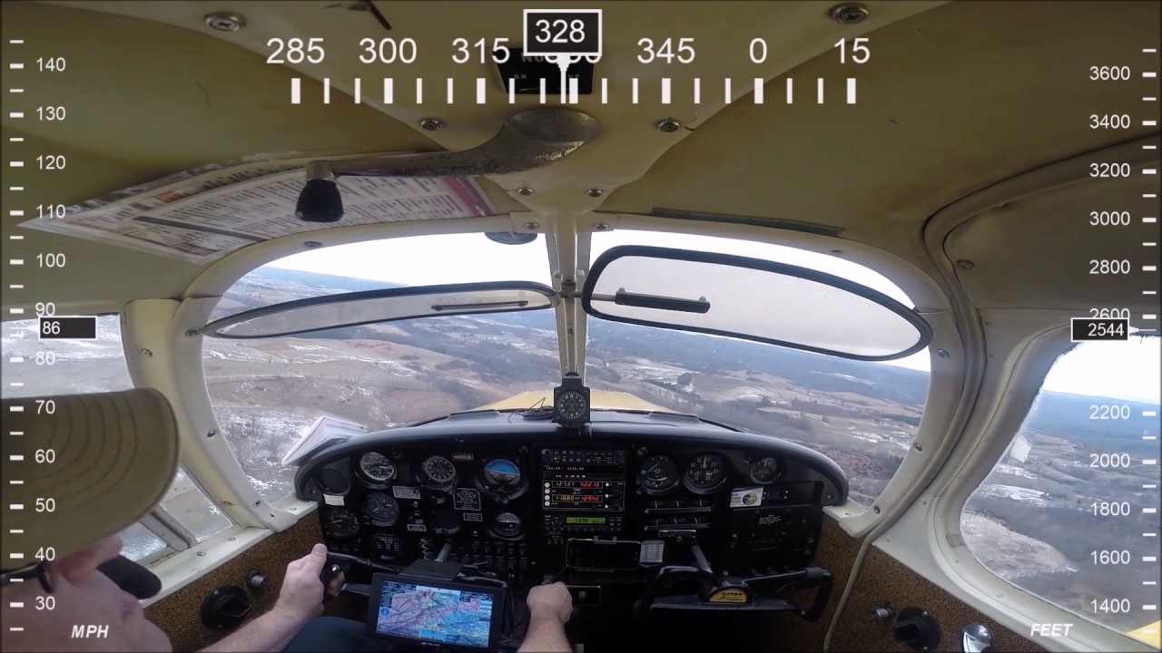 Landing at New River Valley Airport (KPSK) - YouTube