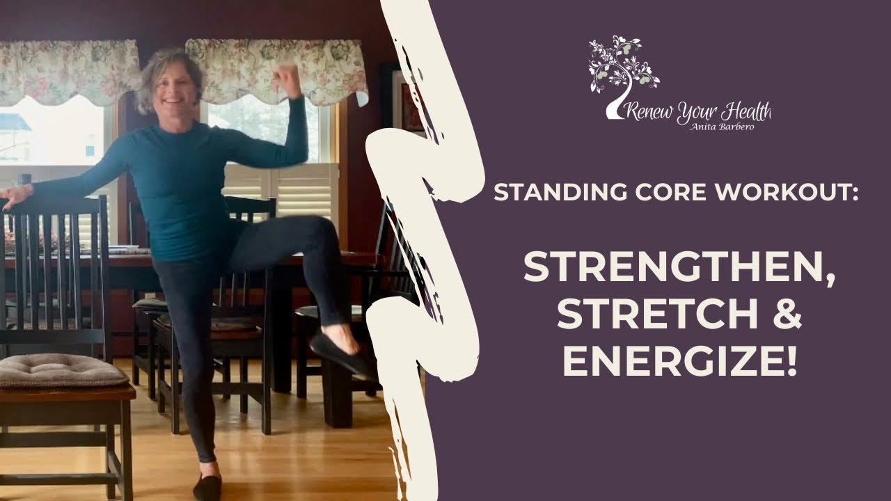 Standing Core Workout for Strength & Balance | No Equipment Core ...
