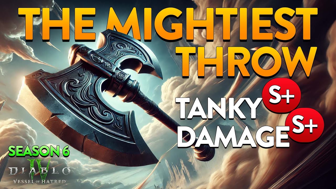 Mighty Throw | Yes Barb Is Good | Diablo 4 Vessal Of Hatred Barbarian ...