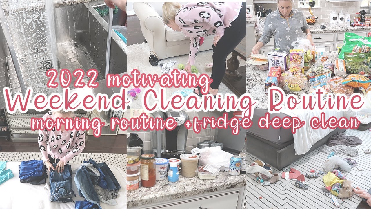 WEEKEND CLEANING ROUTINE 2022 / SUNDAY MORNING CLEANING MOTIVATION ...