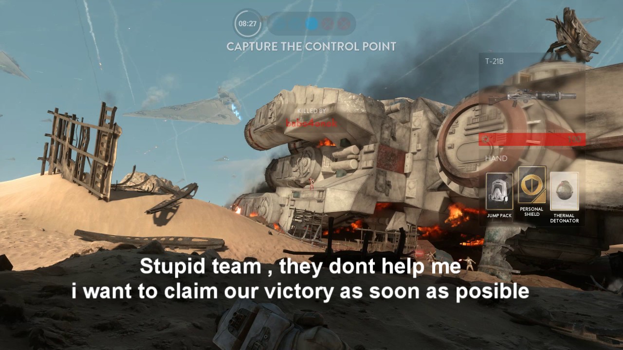 Hitler plays Star Wars Battlefront - YouTube