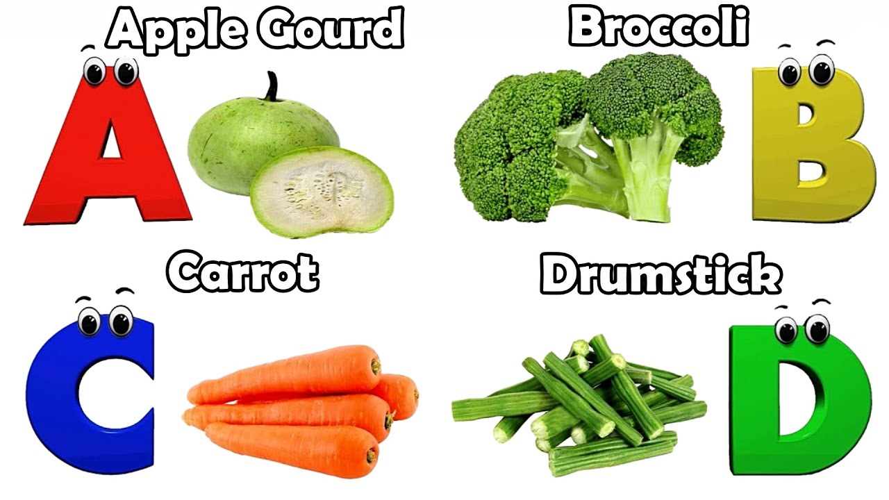 Vegetables ABC Song | Vegetables Alphabet Song | Phonics for Kids ...