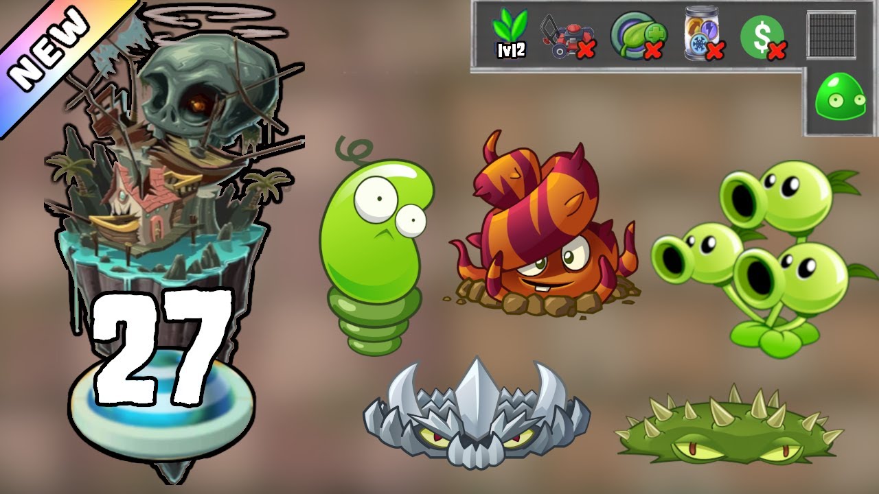 Plants vs Zombies 2 - Pirate Seas Day 27 [Plants Lvl 1 & No Premium ...