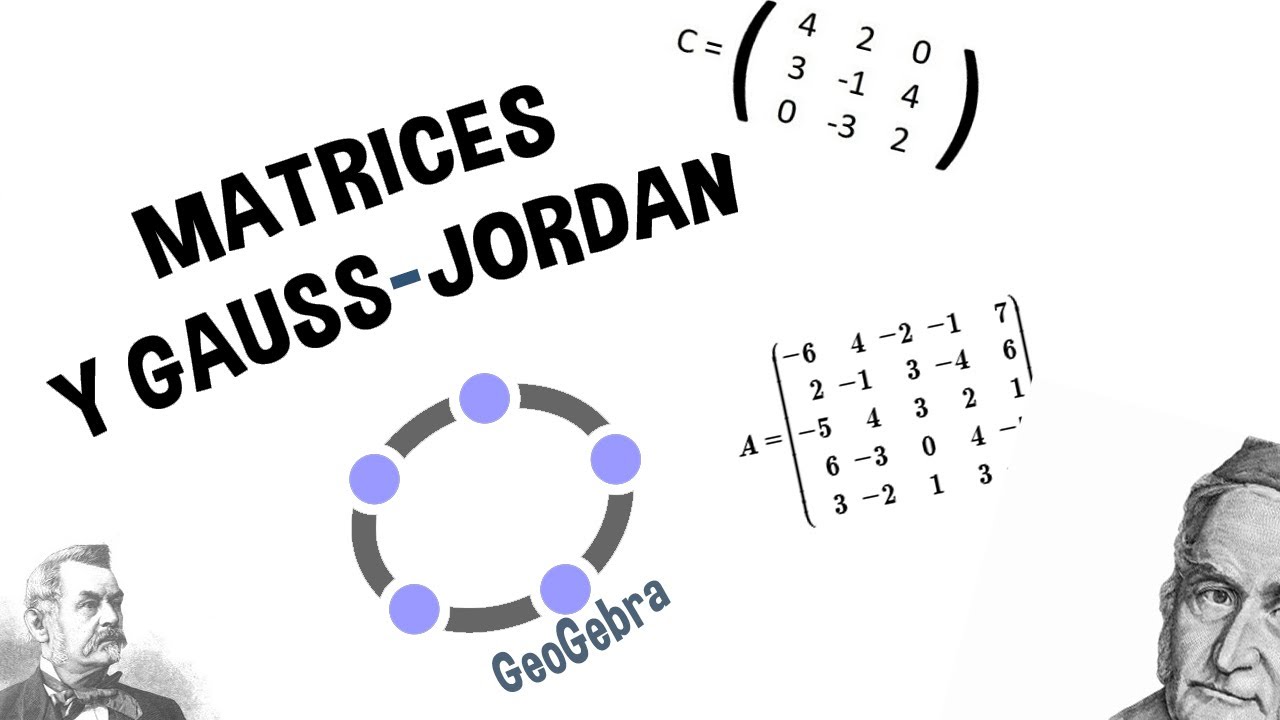 SOLUCION RAPIDA DE MATRICES POR GEOGEBRA (Método de Gauss-Jordán) - YouTube