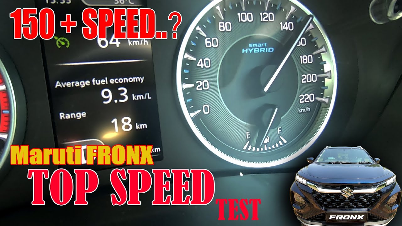Maruti FRONX Speed Test I SURPRISED..! 1.0L Turbo Engine reached 150 Km ...