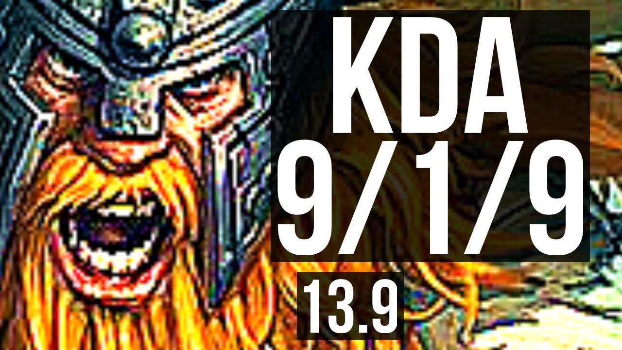 Olaf Vs Maokai Top 9 1 9 400 Games Godlike Kr Master 13 9