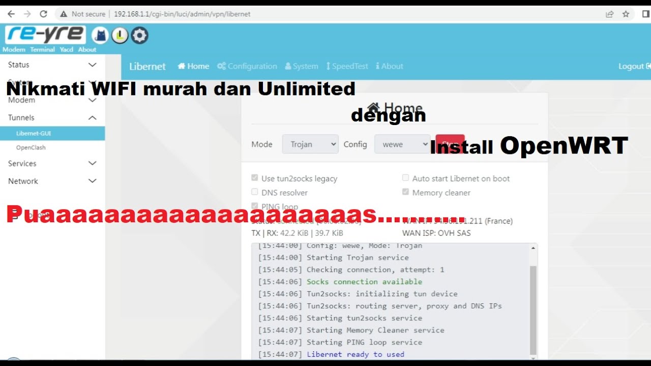 Cara Install OpenWRT / alat pembuat wifi murah dan Unlimited - YouTube