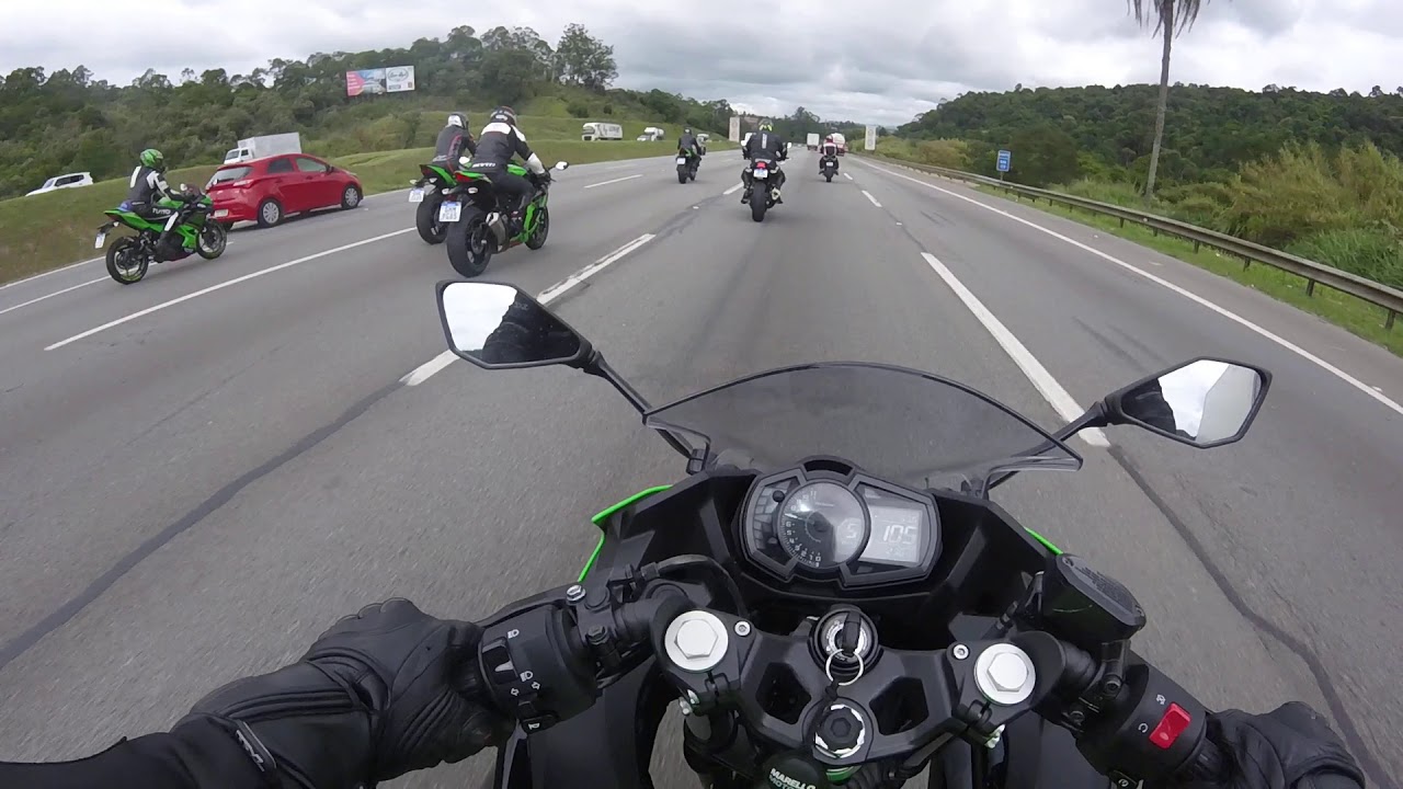 POV KAWASAKI NINJA 400 - RIDE ON HIGHWAY - FIVE KRT'S ON THE RIDE - YouTube