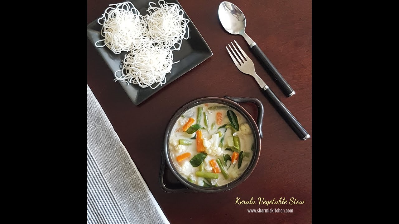 Kerala Vegetable Stew Recipe - for Appam and Idiyappam - YouTube