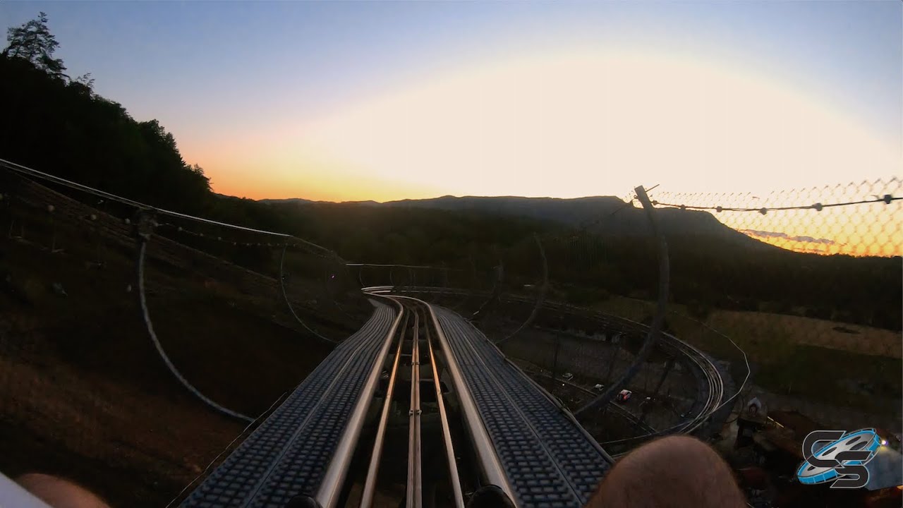 The Goat Coaster Sunset POV Goats on the Roof Pigeon Forge - YouTube