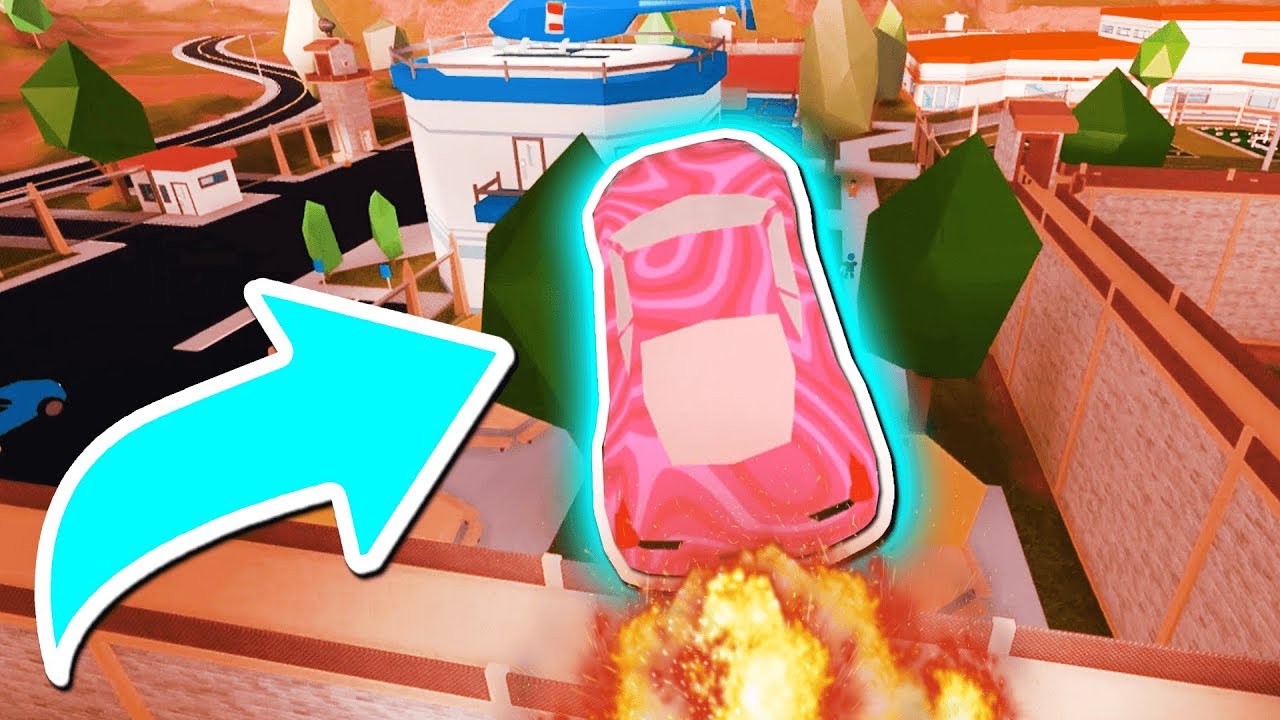 FLYING THE FERRARI SUPER CAR OVER THE PRISON IN ROBLOX JAILBREAK ...