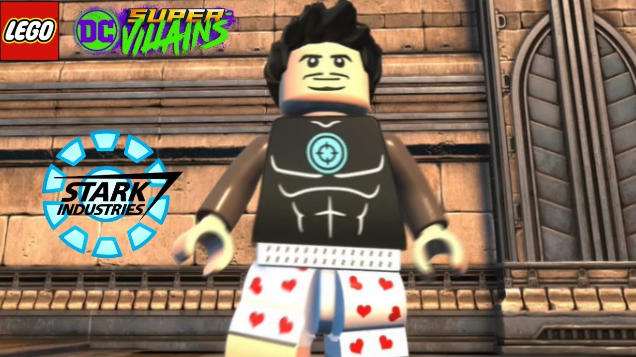 LEGO DC Super Villians - How To Make Tony Stark (Underwear) - YouTube