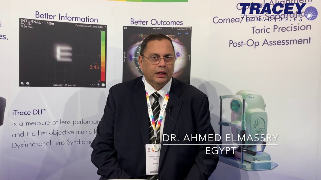Dr. Ahmed Elmassry on the iTrace | Testimonial | Tracey Technologies ...
