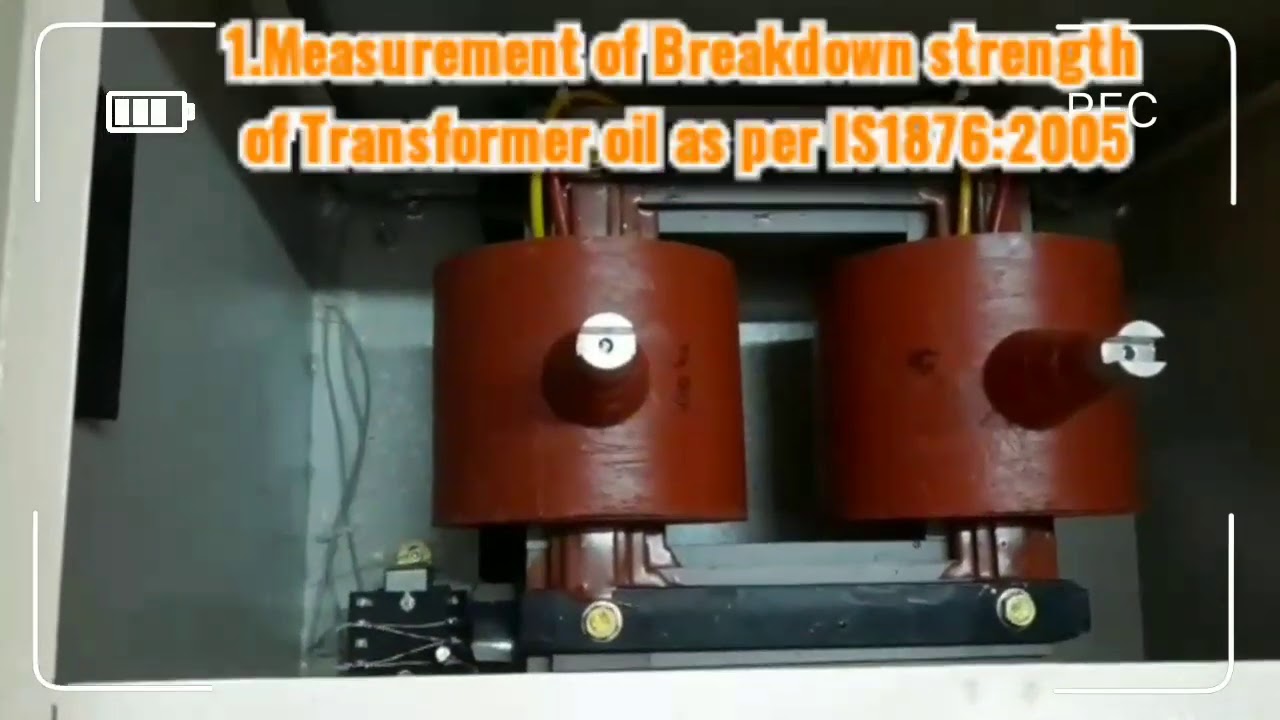 Relay & High voltage lab |Breakdown strength of Transformer oil ...
