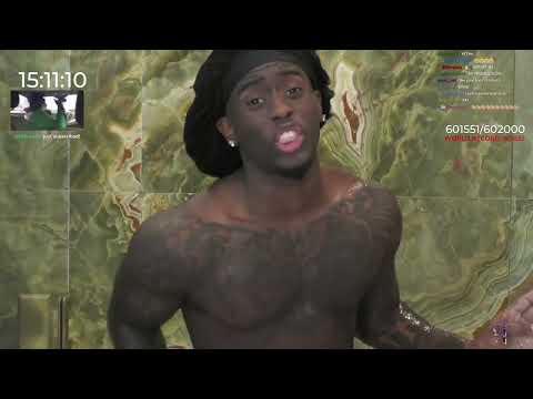 Kai Cenat’s Last Mafiathon 2 Day Vibing in the Shower 🕺🤣