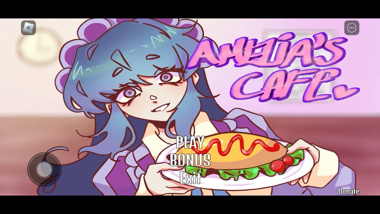 Roblox Gameplay Amelia Cafe - YouTube