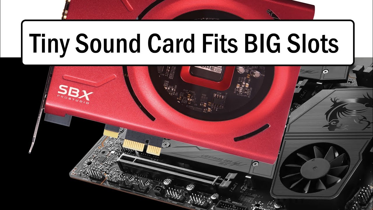 Does the PCI-e x1 Sound Card fit in PCI-e x16 Slot? - YouTube