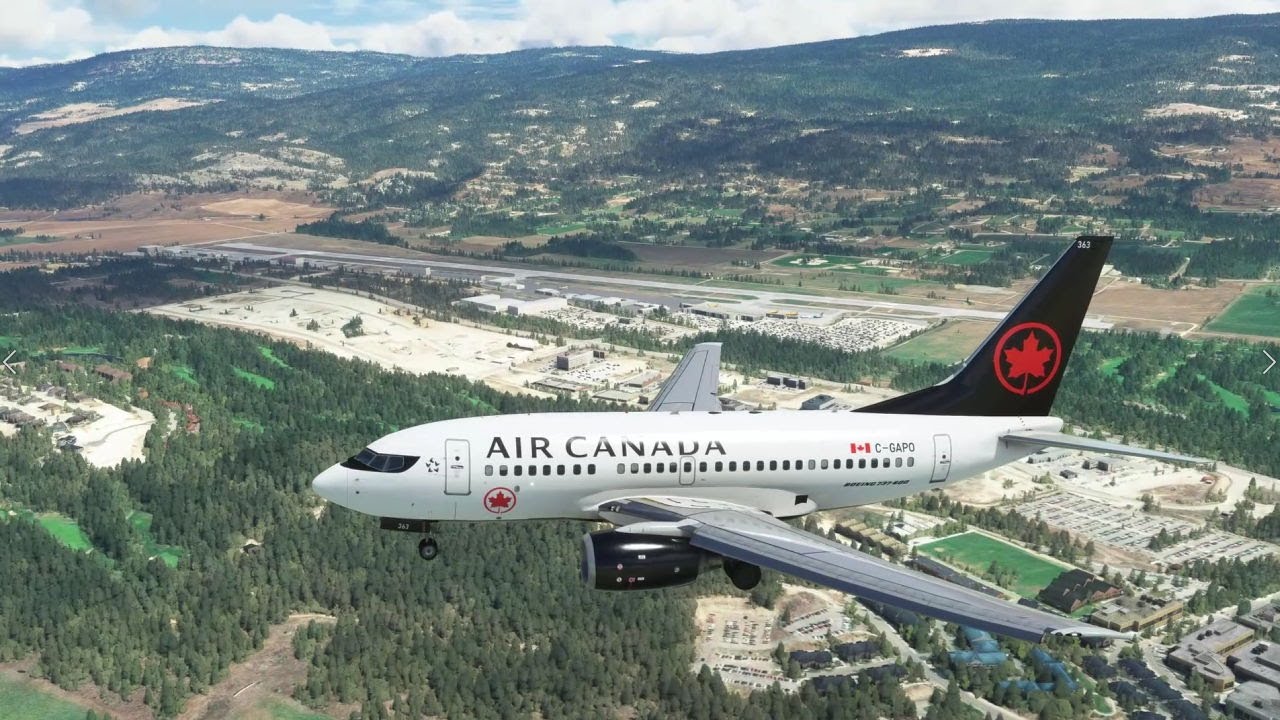 Approach to Kelowna : CYLW RNAV-A Circling to Rwy16 - YouTube