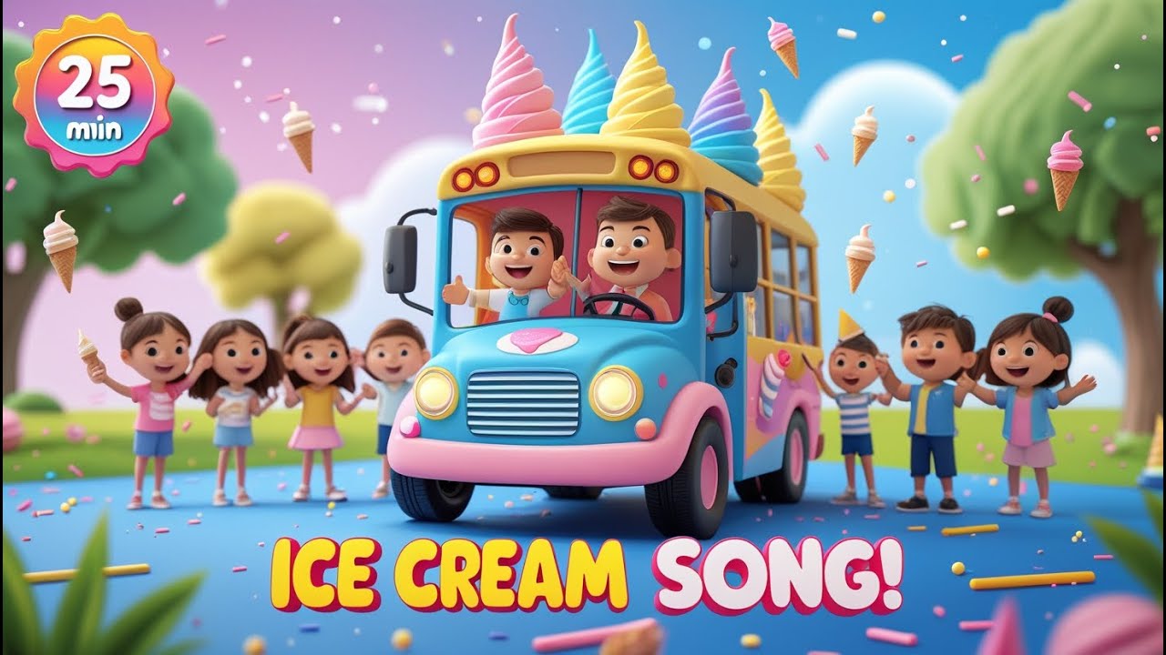 The Ice Cream Song | More Kids Song | Nursery Kids Rhymes | p4poems ...