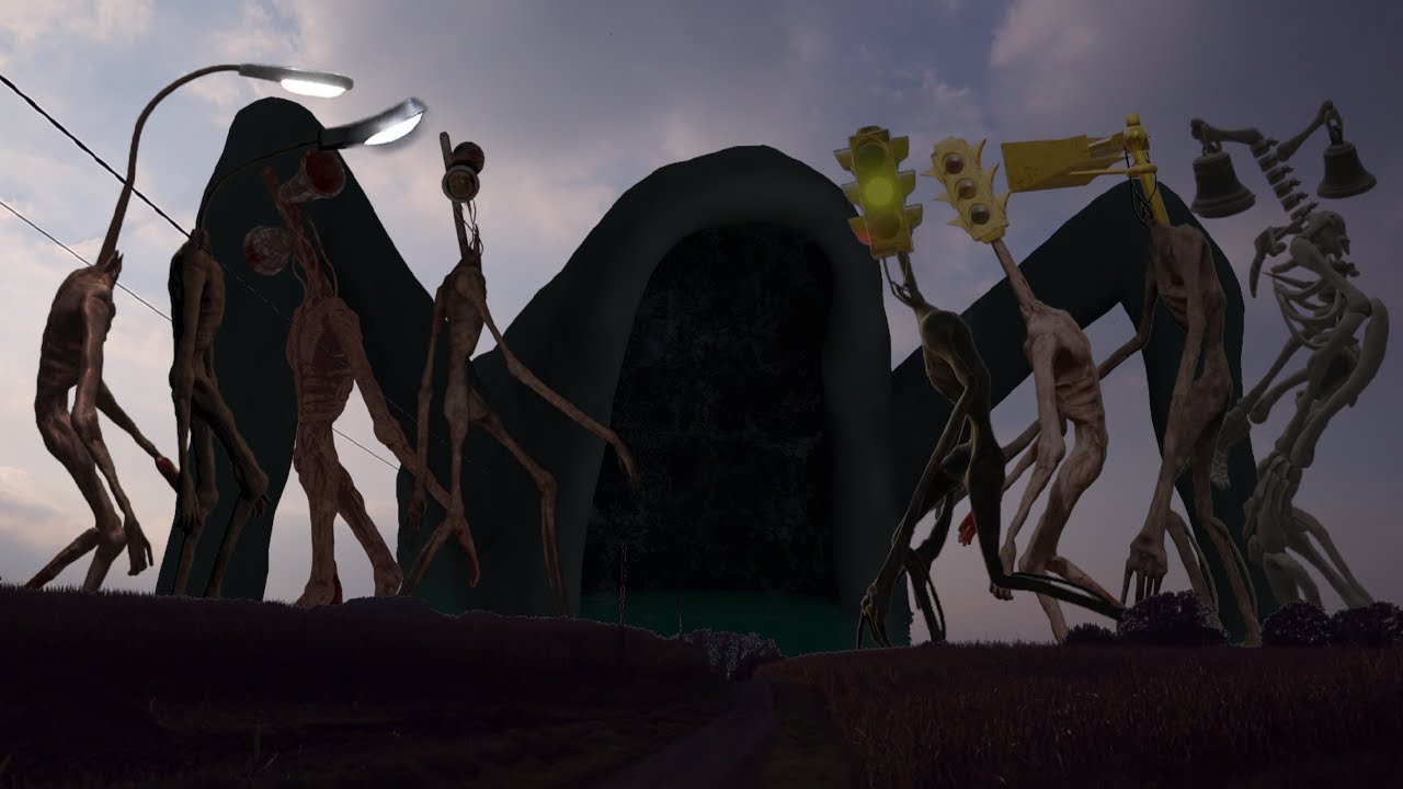 TEAM Siren Head VS TEAM Traffic Light Head VS Sea Eater VS TEAM Light ...