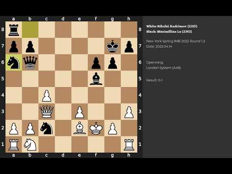 Nikolai Andrianov - Maximillian Lu | London System | 2022 - YouTube