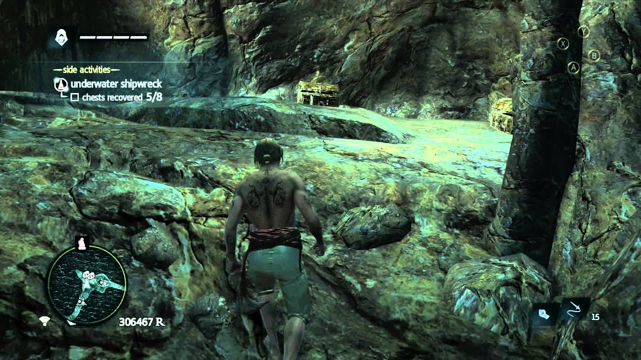Assassin's Creed 4 - Black Flag - Underwater: Devil's Eye Caverns - YouTube